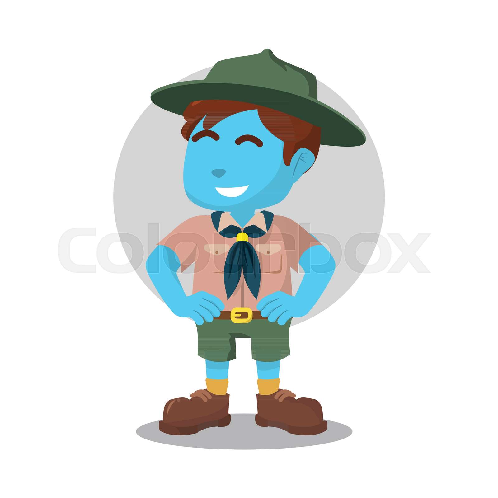 Boy scout illustration design | Stock vector | Colourbox