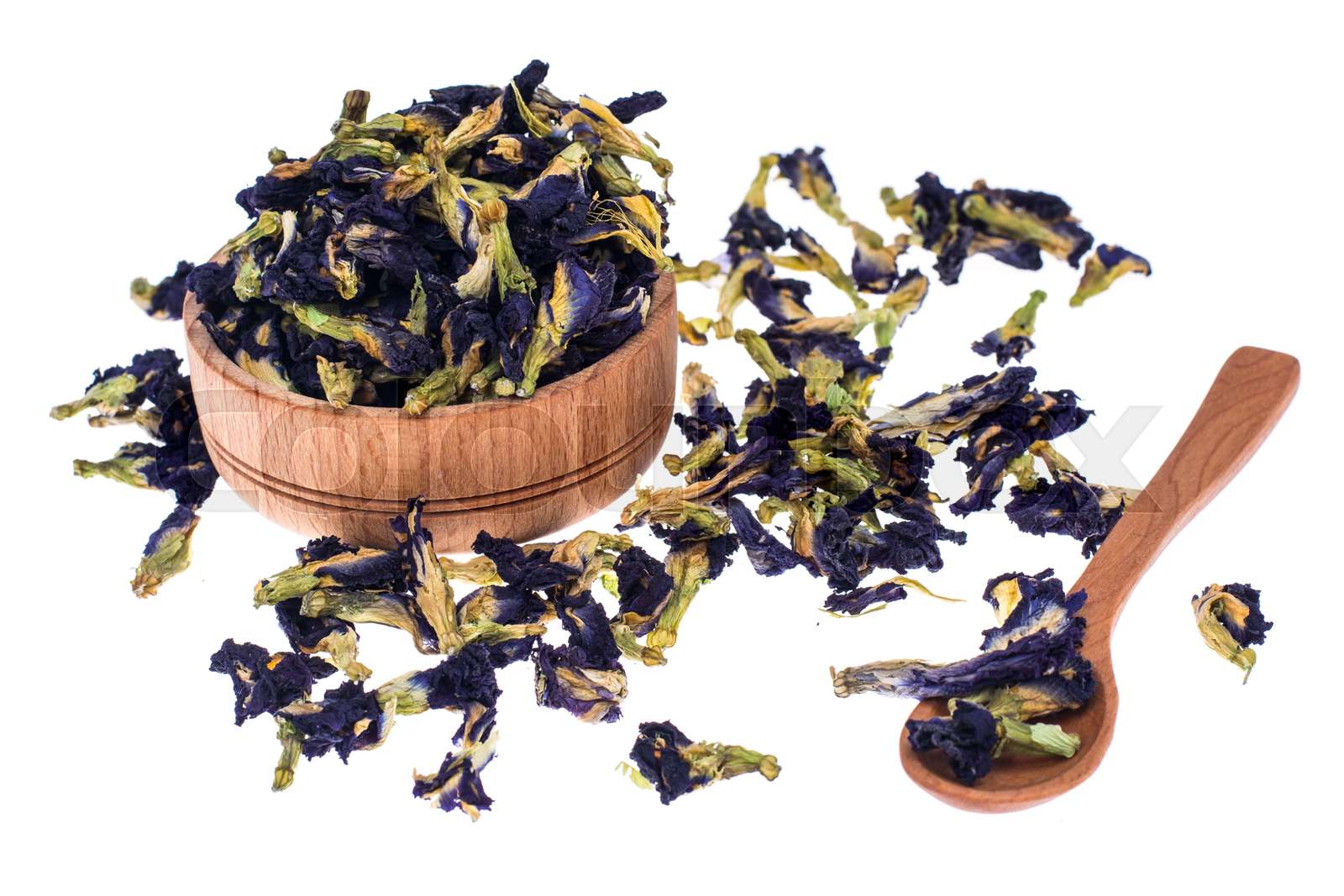 Organic blue flower tea | Stock image | Colourbox