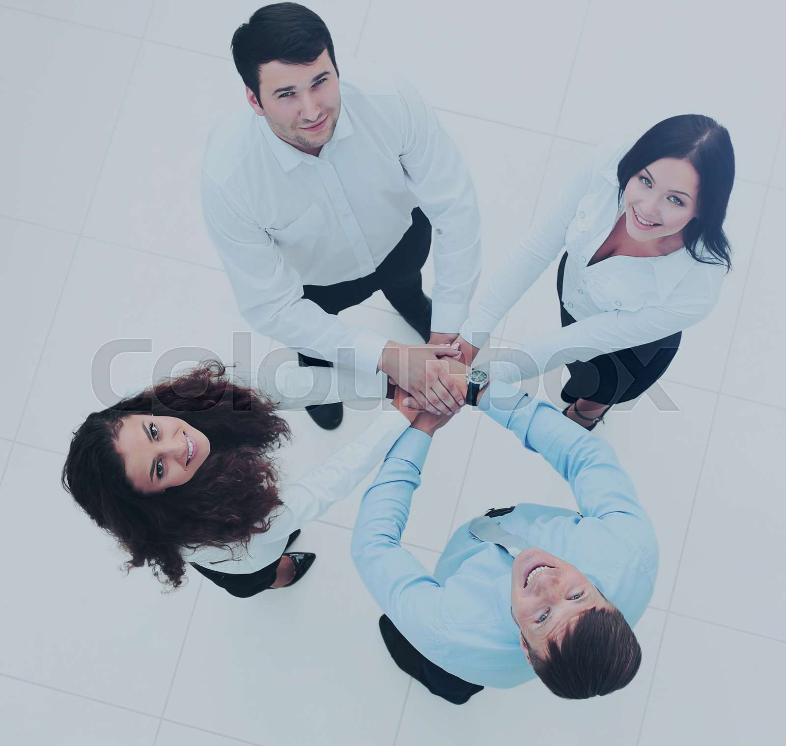 Successful business people looking happy and confident | Stock image ...