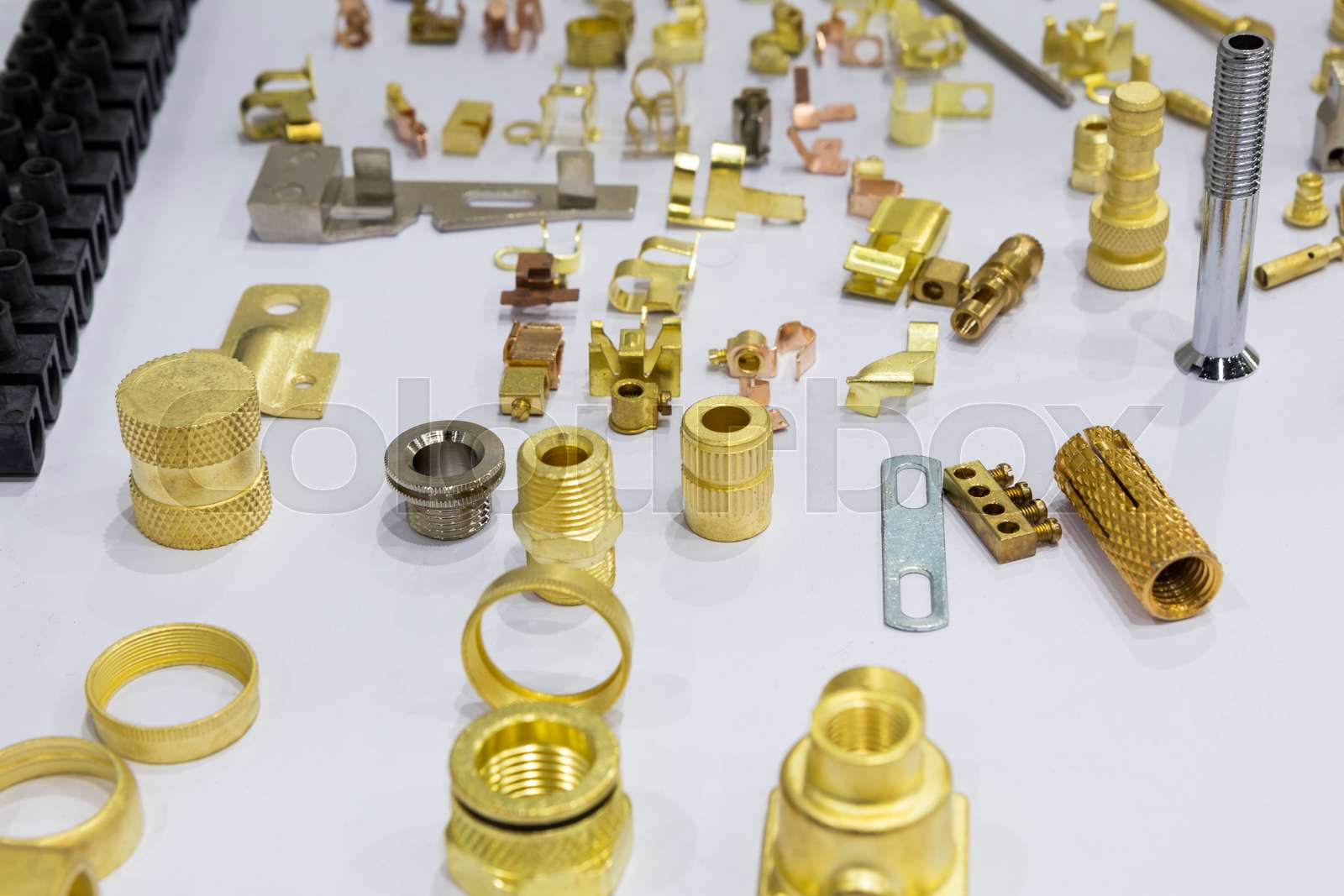 The electrical connecting metal parts | Stock image | Colourbox