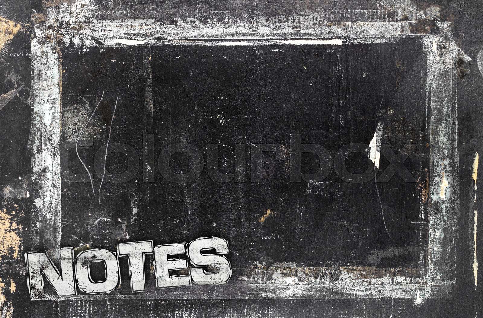 Chalkboard notes | Stock image | Colourbox