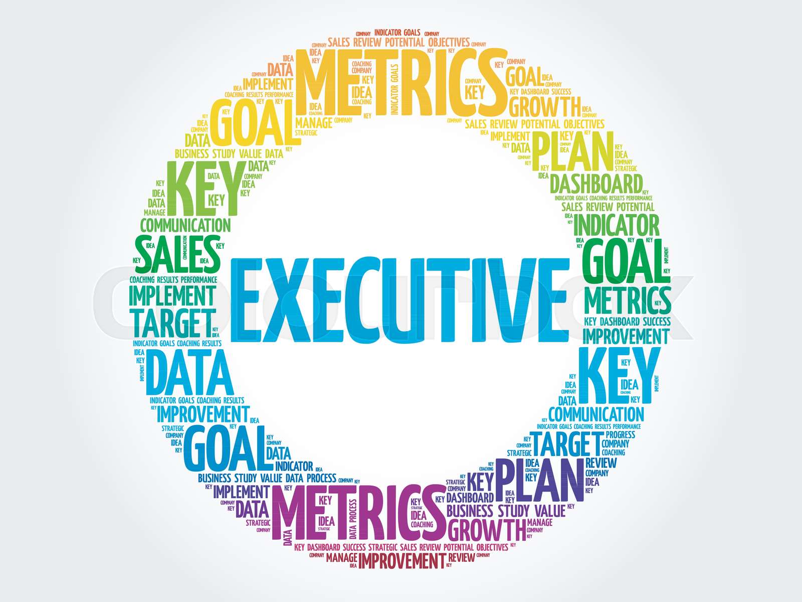 Executive circle word cloud | Stock vector | Colourbox