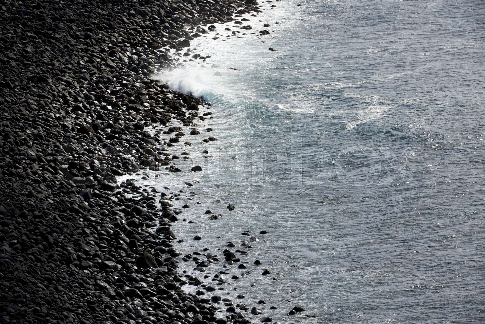 sort, kyst, med | Stock image | Colourbox