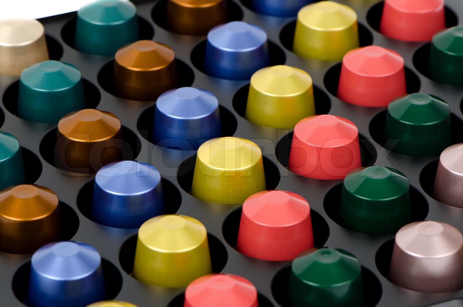 Coffee capsules for a coffee machine | Stock image | Colourbox