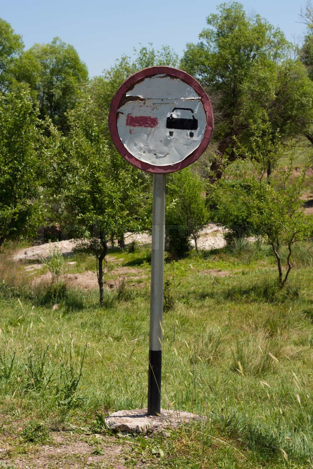 gammel mark overhaling er forbudt | Stock foto | Colourbox