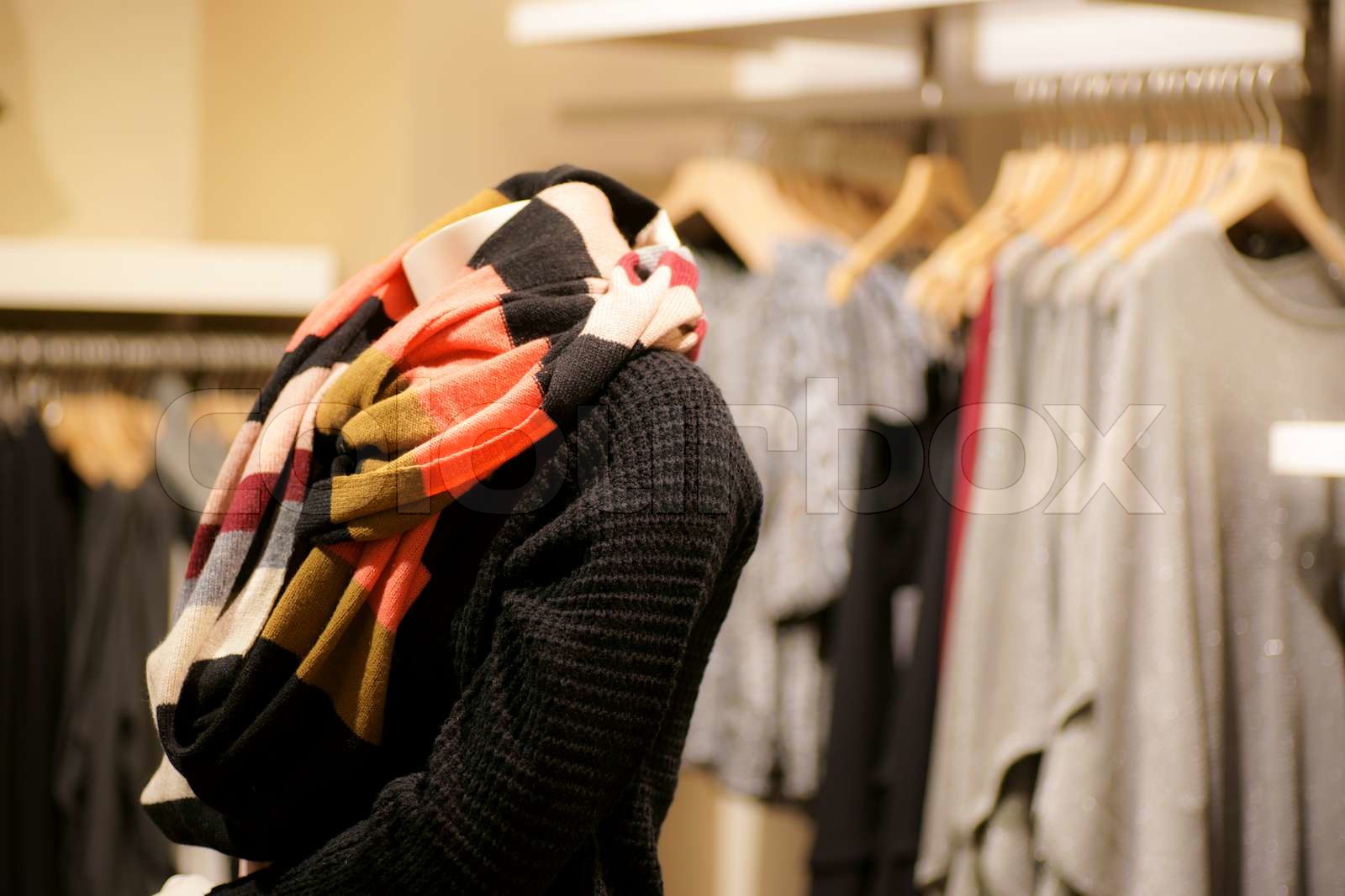 Fashion store with women clothes | Stock image | Colourbox