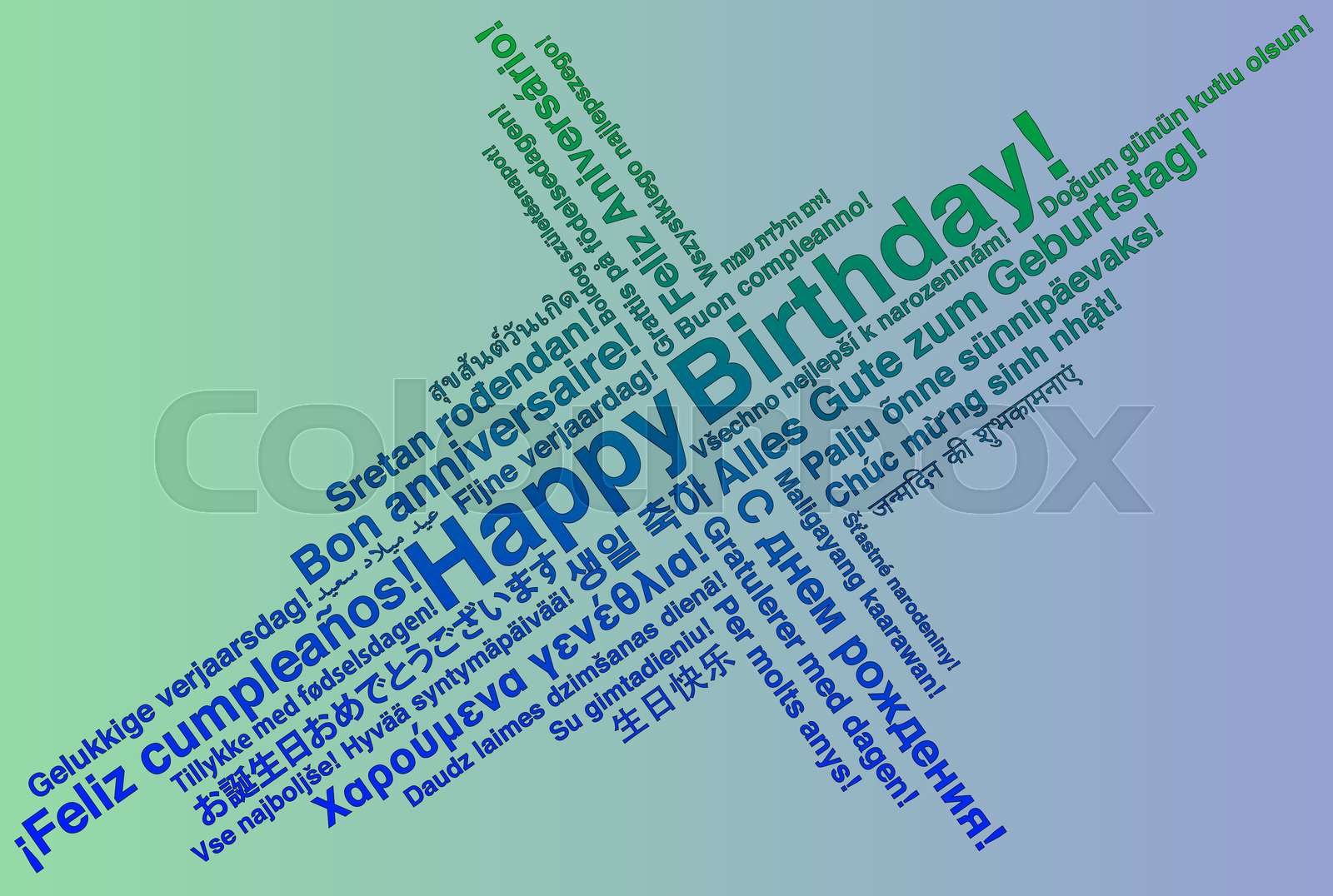 Happy Birthday In Different Languages Wordcloud Greeting Card Stock happy-birthday-in-different-languages-wordcloud-greeting-card-stock