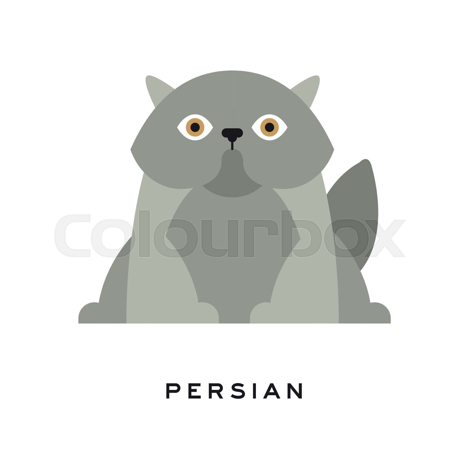 Persian Cat Cartoon