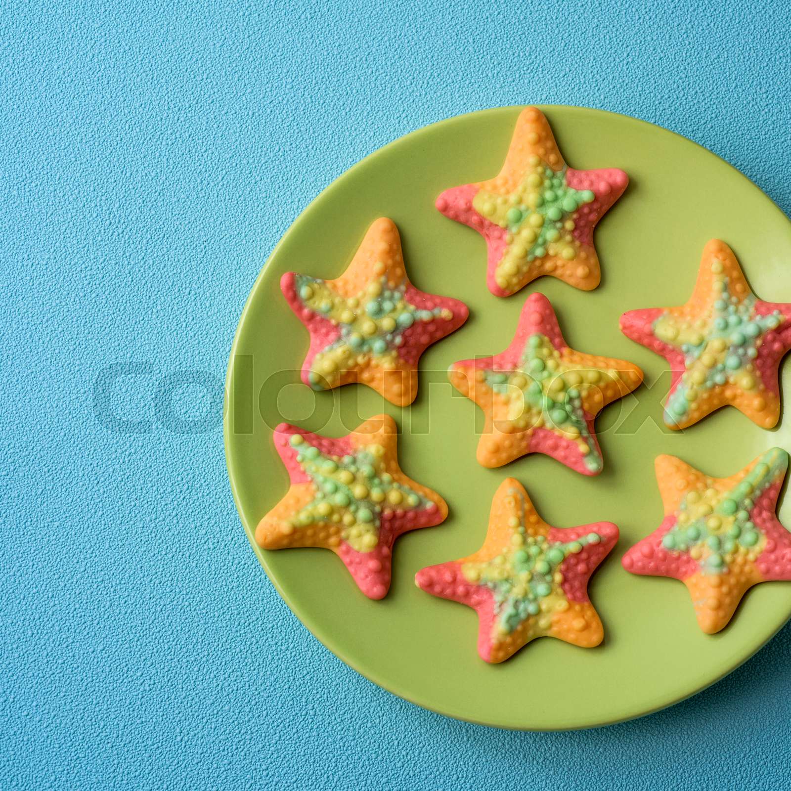 starfish-shaped gummy candies | Stock image | Colourbox