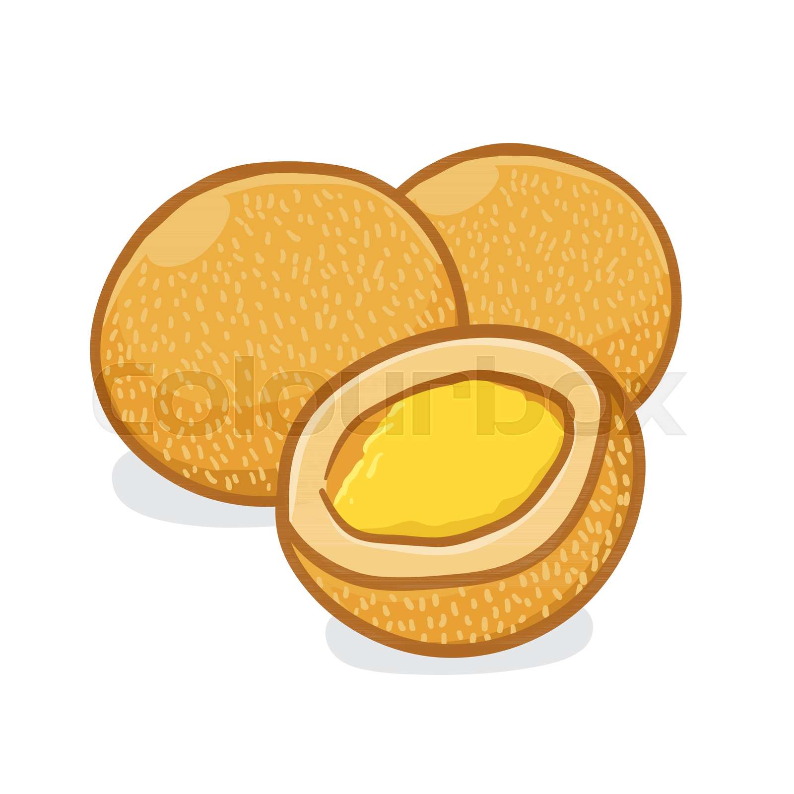 Onde Onde Indonesian Traditional Cake | Stock vector | Colourbox
