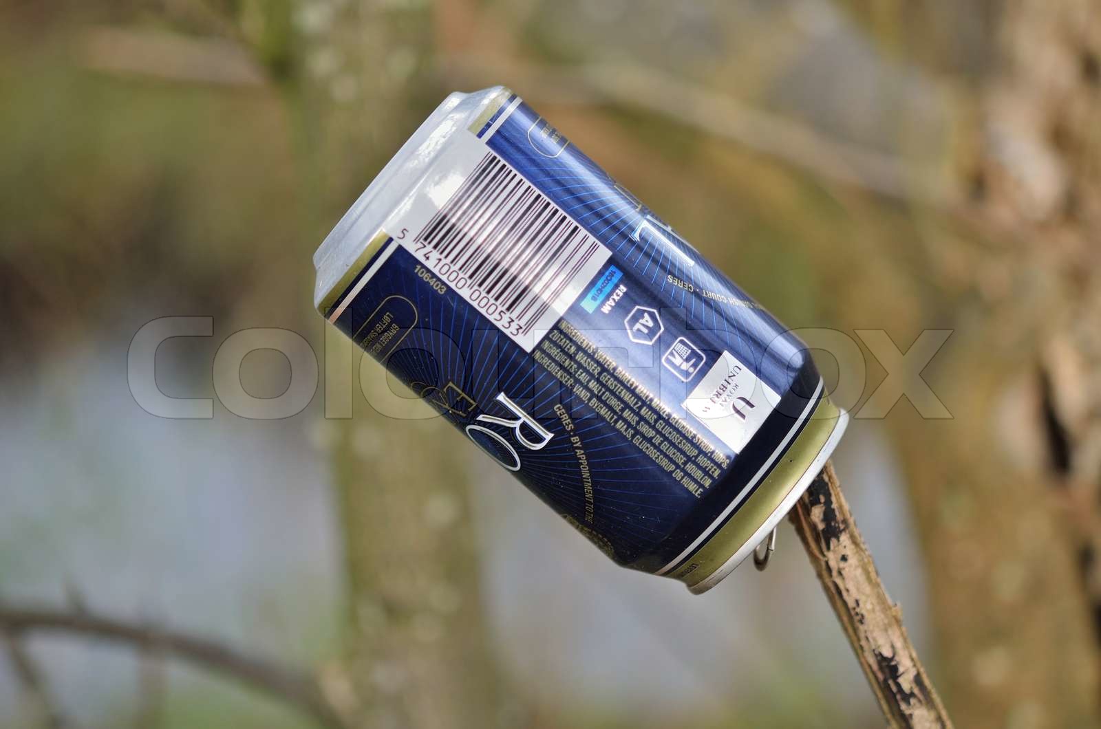 beer can on a stick | Stock image | Colourbox
