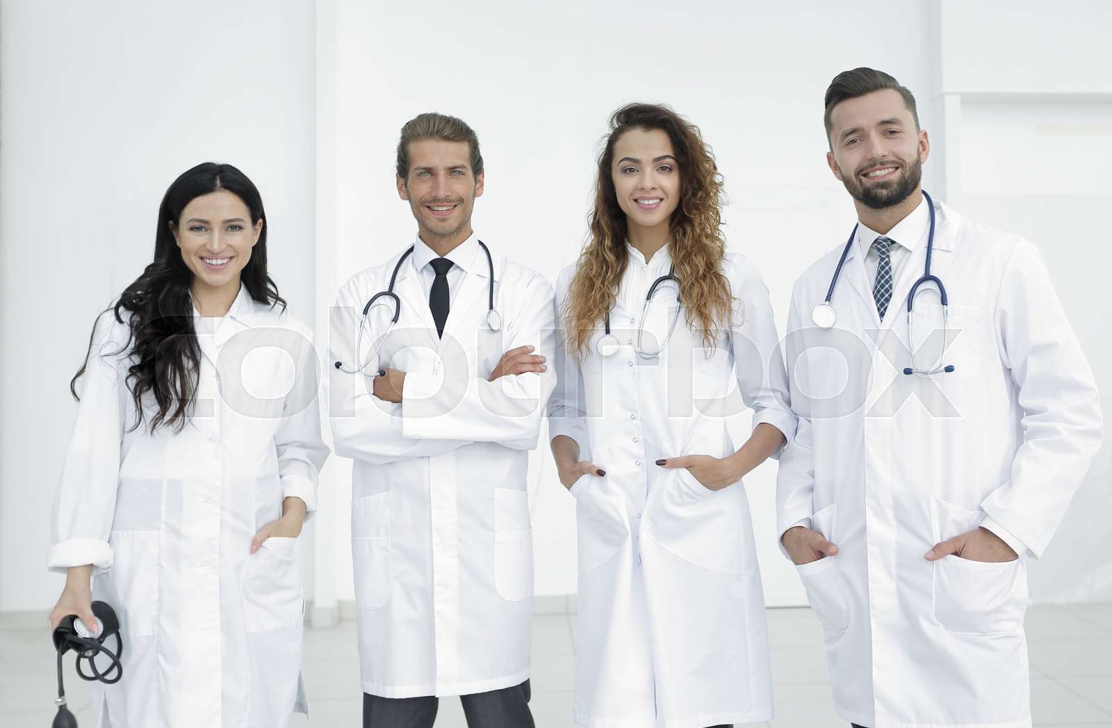 group of practitioners of the medical center | Stock image | Colourbox