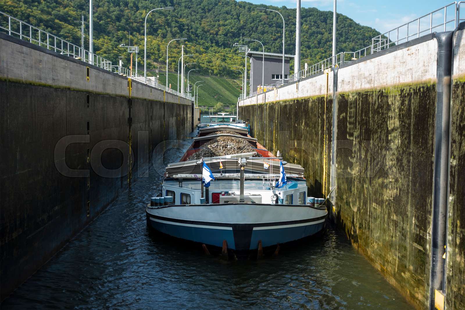 Flodpram i sluse | Stock foto | Colourbox