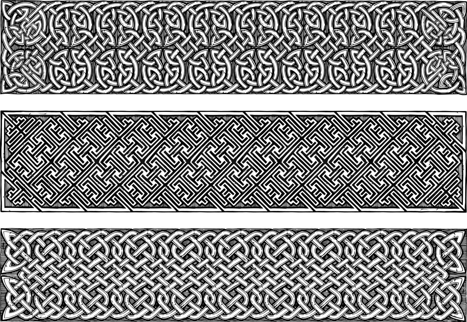 Celtic border set | Stock vector | Colourbox