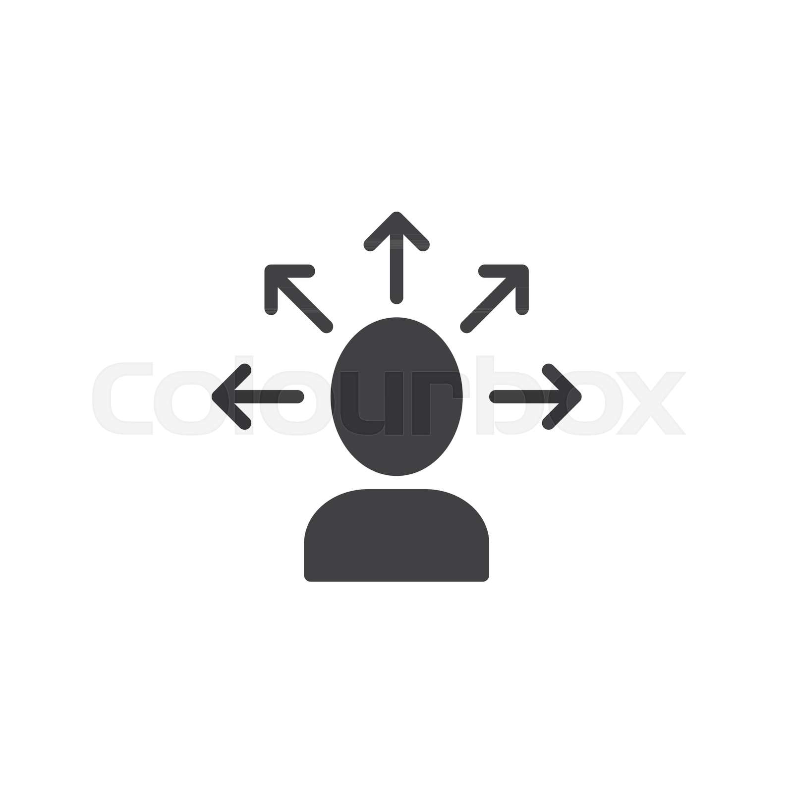 entscheidung, icon, machen | Stock-Vektor | Colourbox