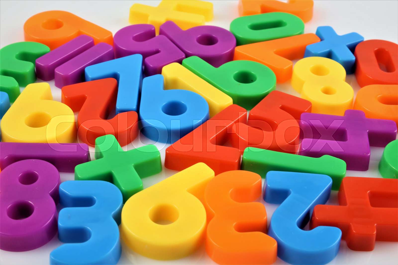 An concept Image of magnetic numbers | Stock Bild | Colourbox