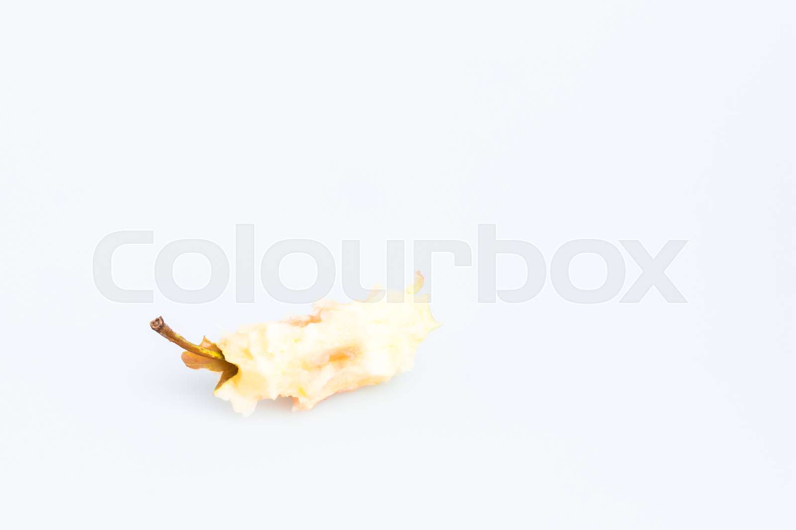 Apple torsel on White Background. | Stock image | Colourbox