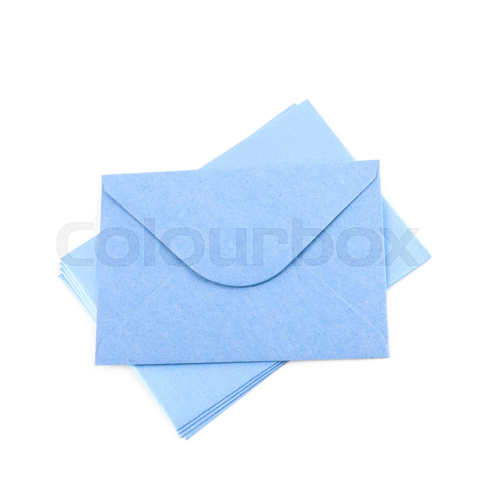 Pile of paper envelopes isolated | Stock image | Colourbox