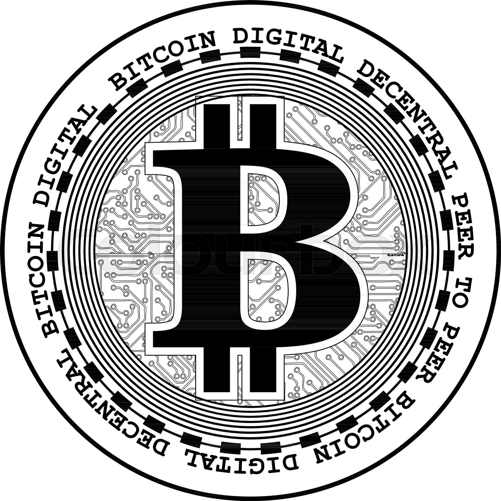 BitCoin | Stock vector | Colourbox