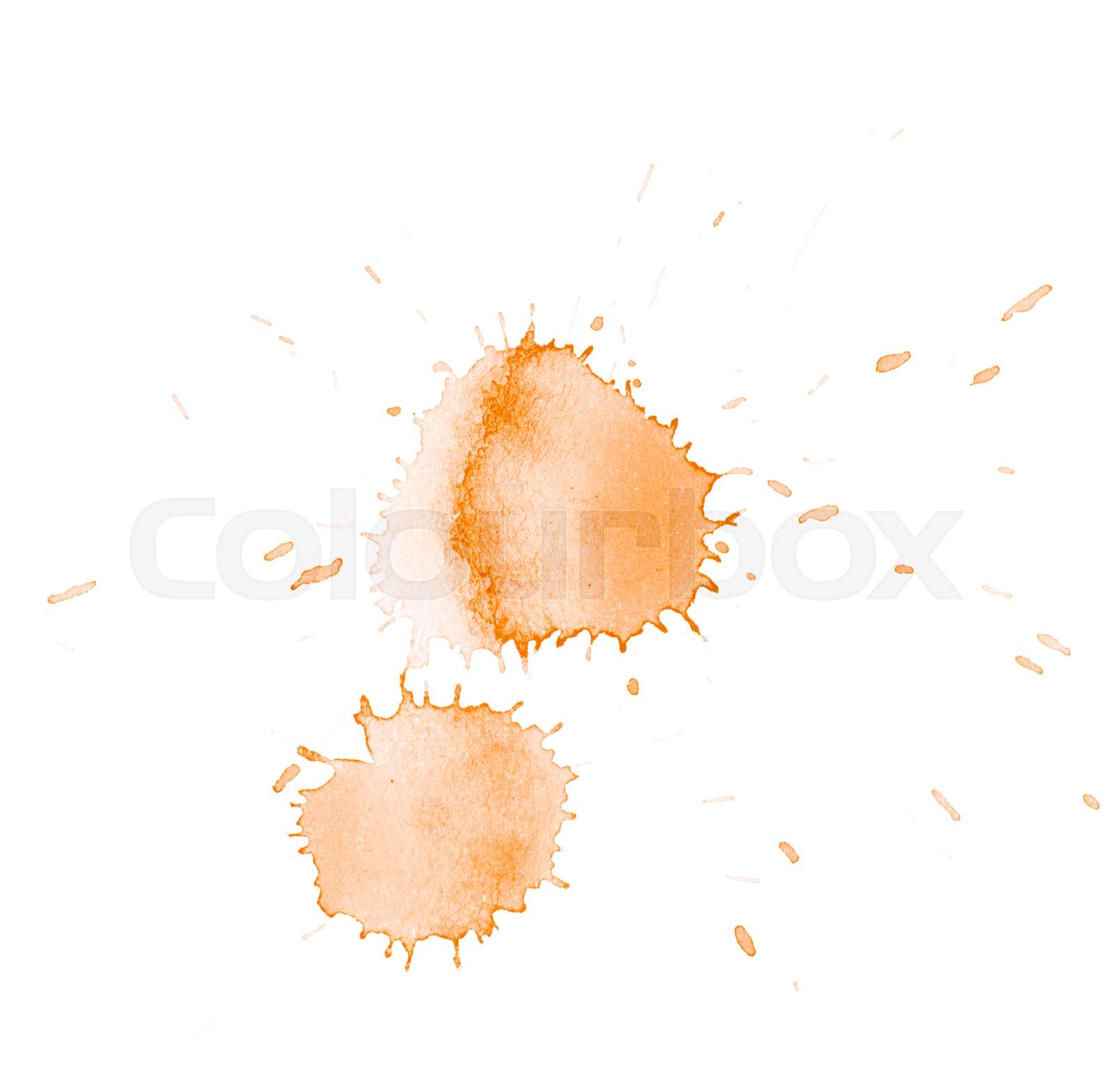 Watercolor drop stain isolated | Stock image | Colourbox