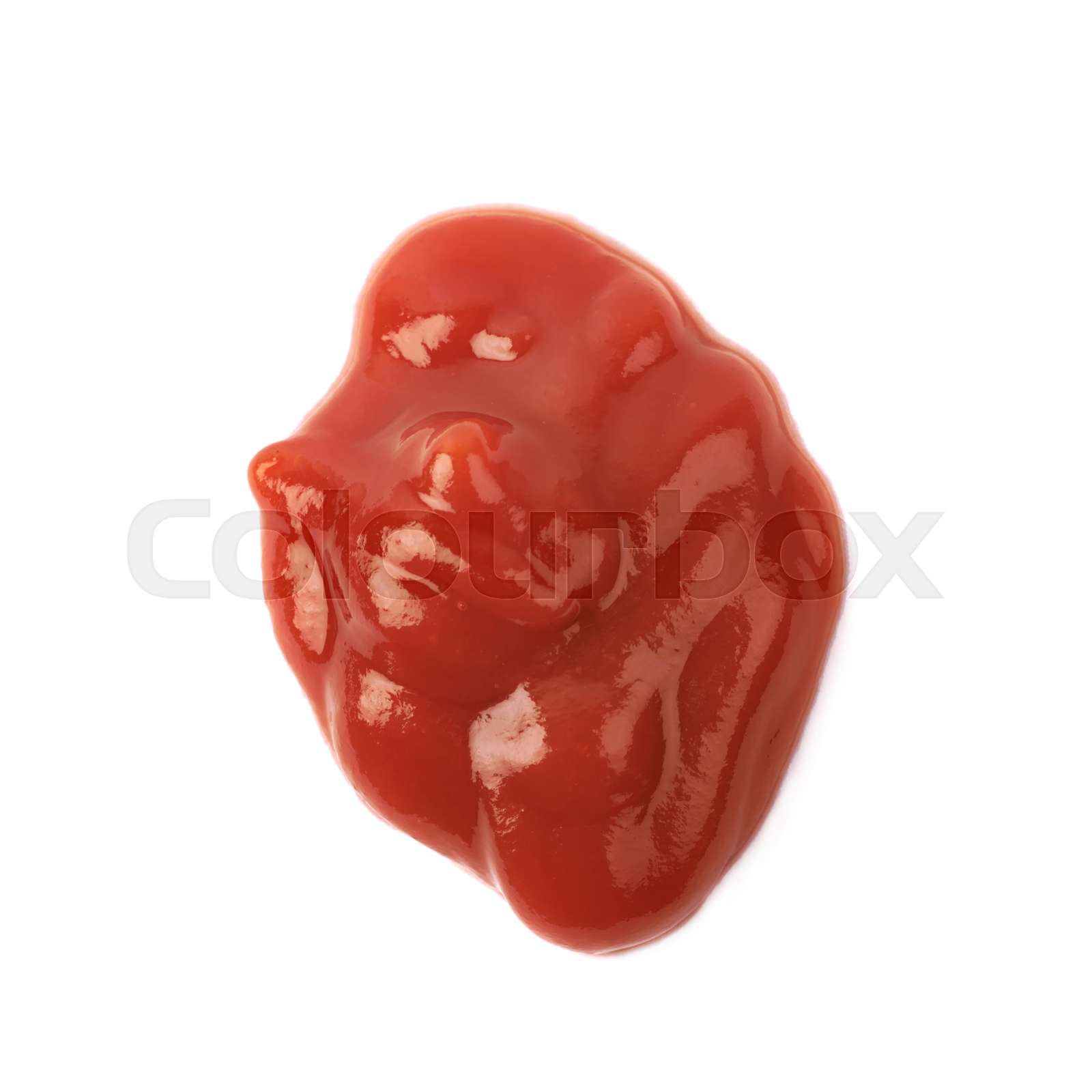 Puddle of food sauce isolated | Stock image | Colourbox