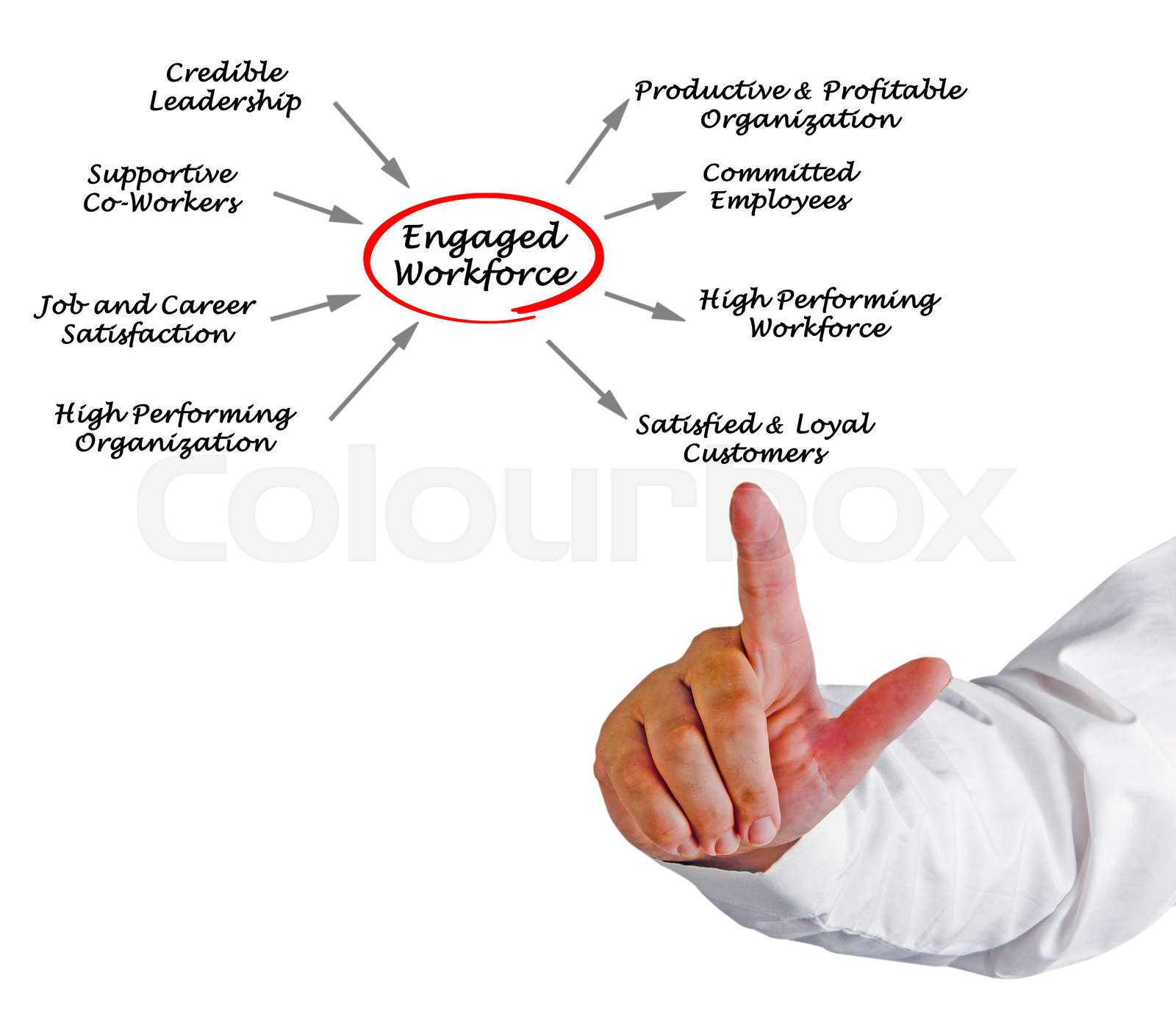 Benefits of Engaged workforce | Stock image | Colourbox