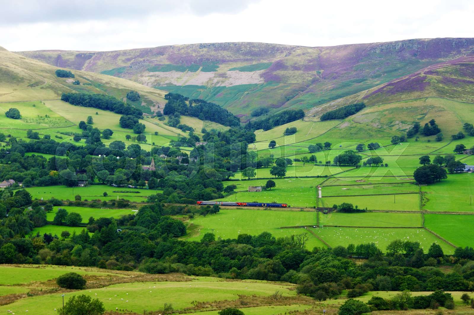 Edale Valley in the English Peak District. | Stock image | Colourbox