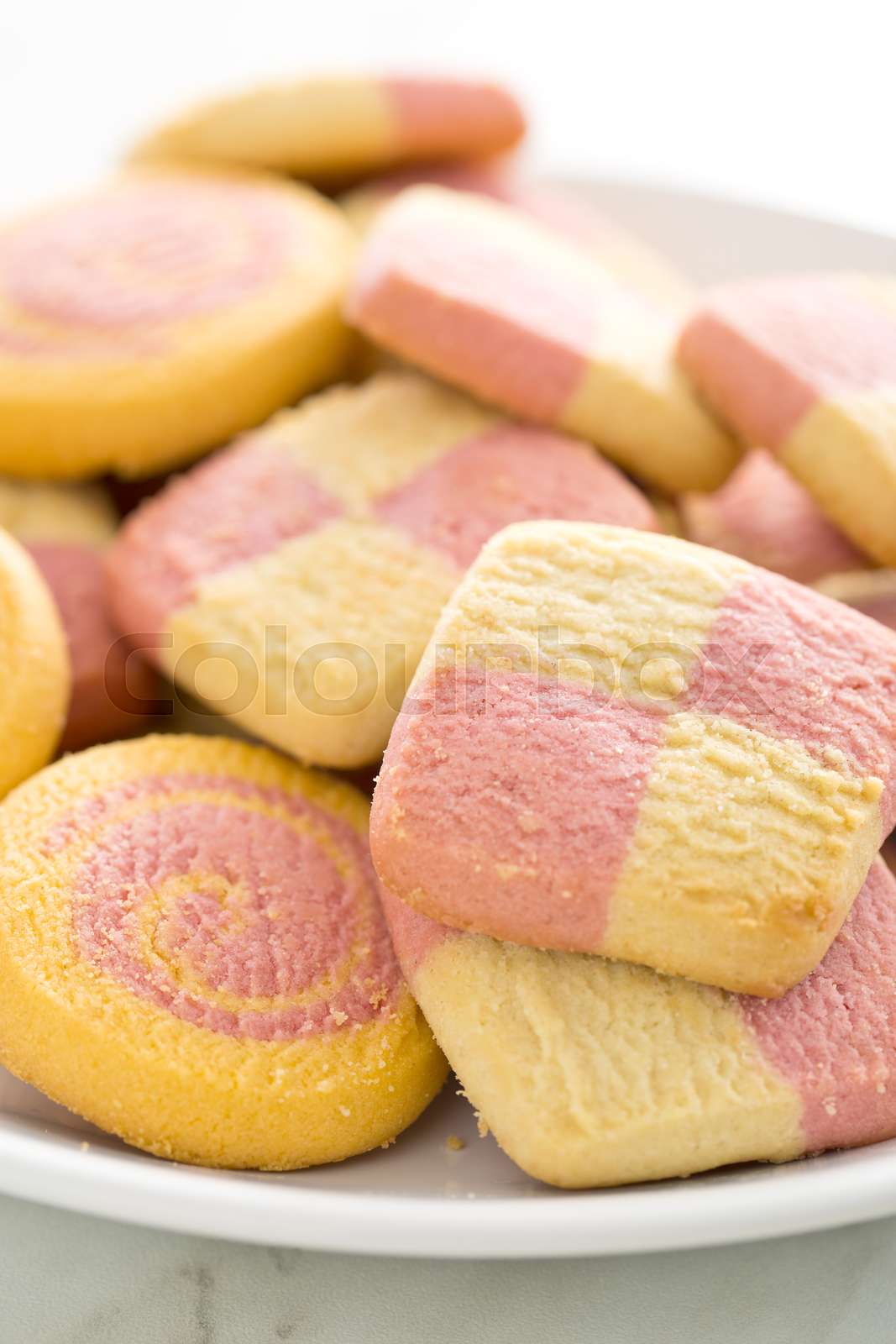 colored butter biscuits | Stock image | Colourbox