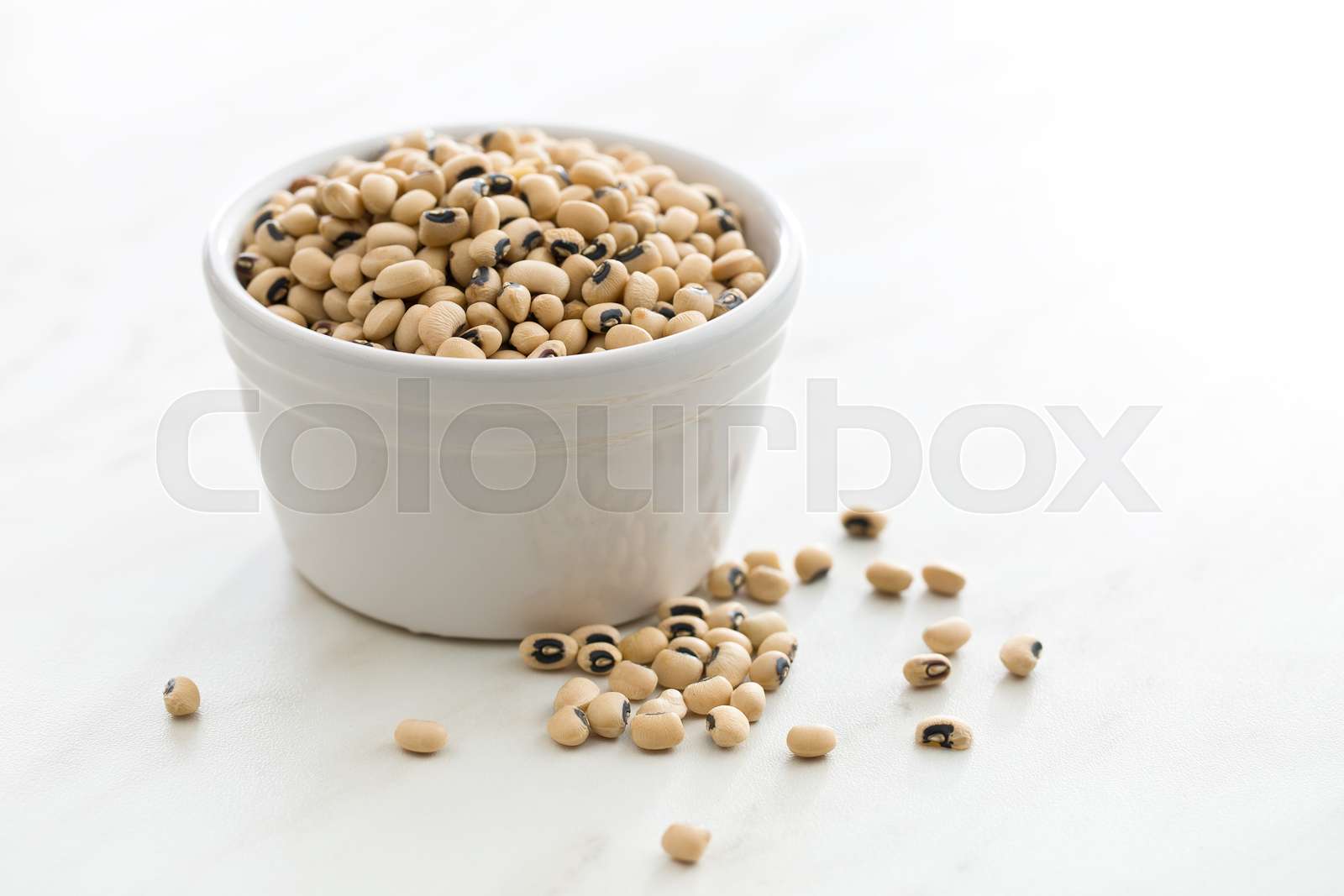 uncooked beans in bowl | Stock image | Colourbox