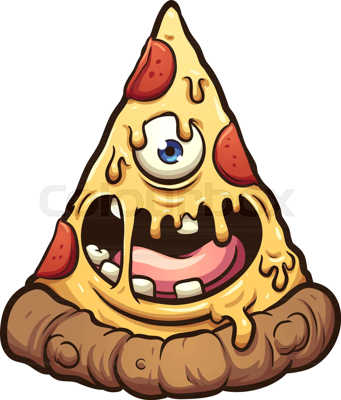 Pizza monster | Stock vector | Colourbox