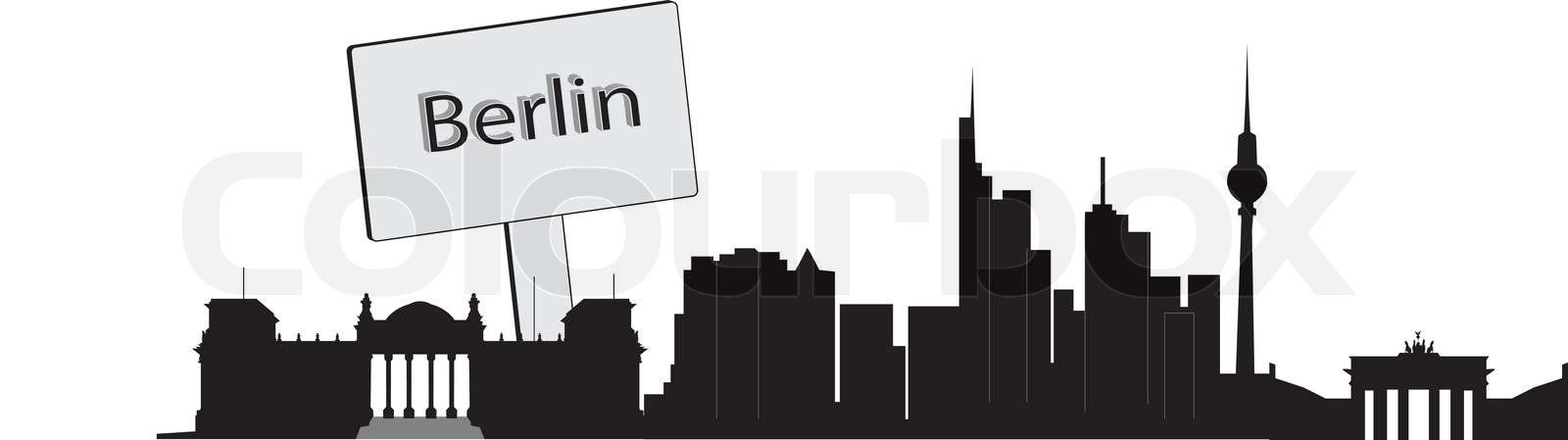 Berlin skyline | Stock vector | Colourbox