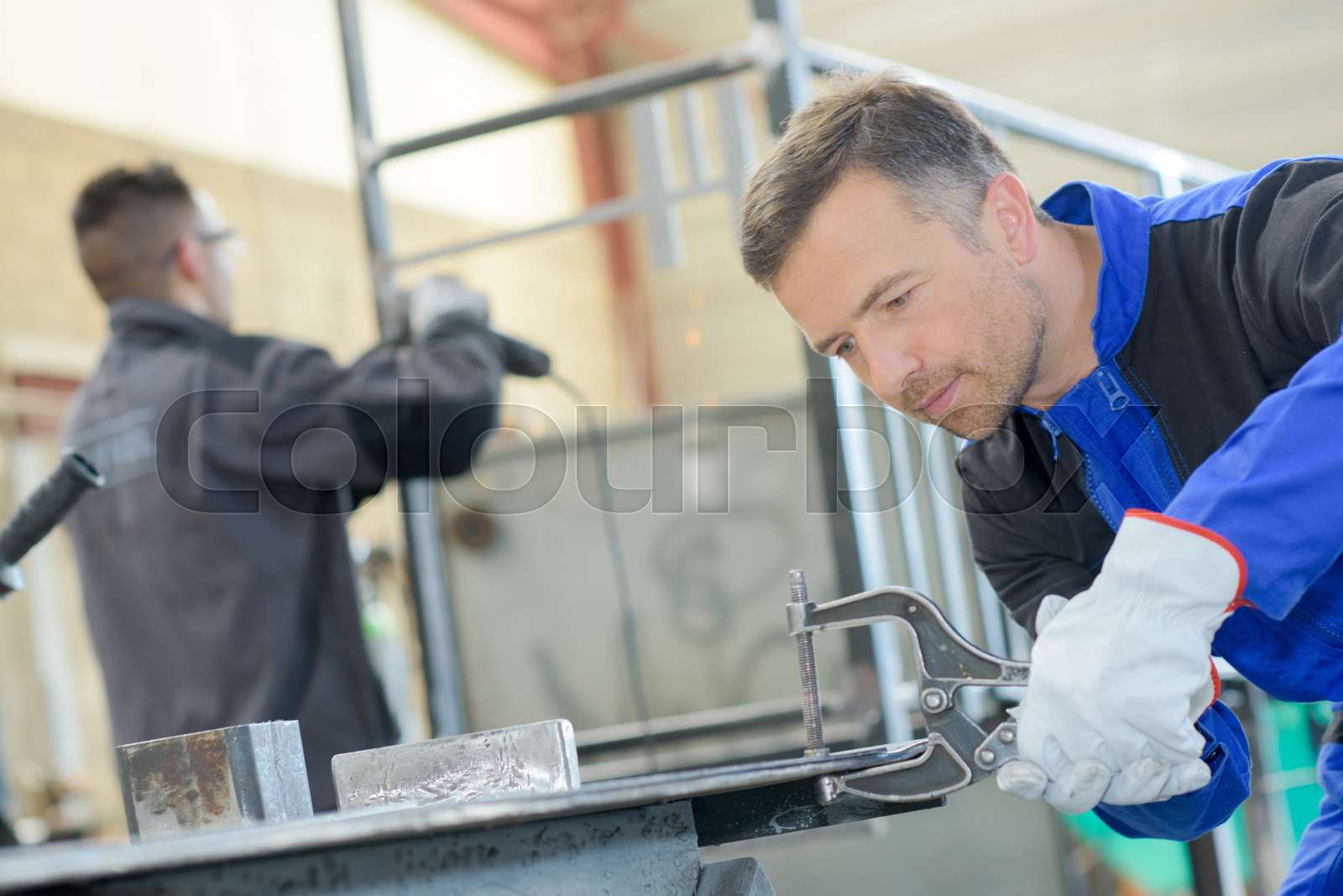 factory workers | Stock image | Colourbox