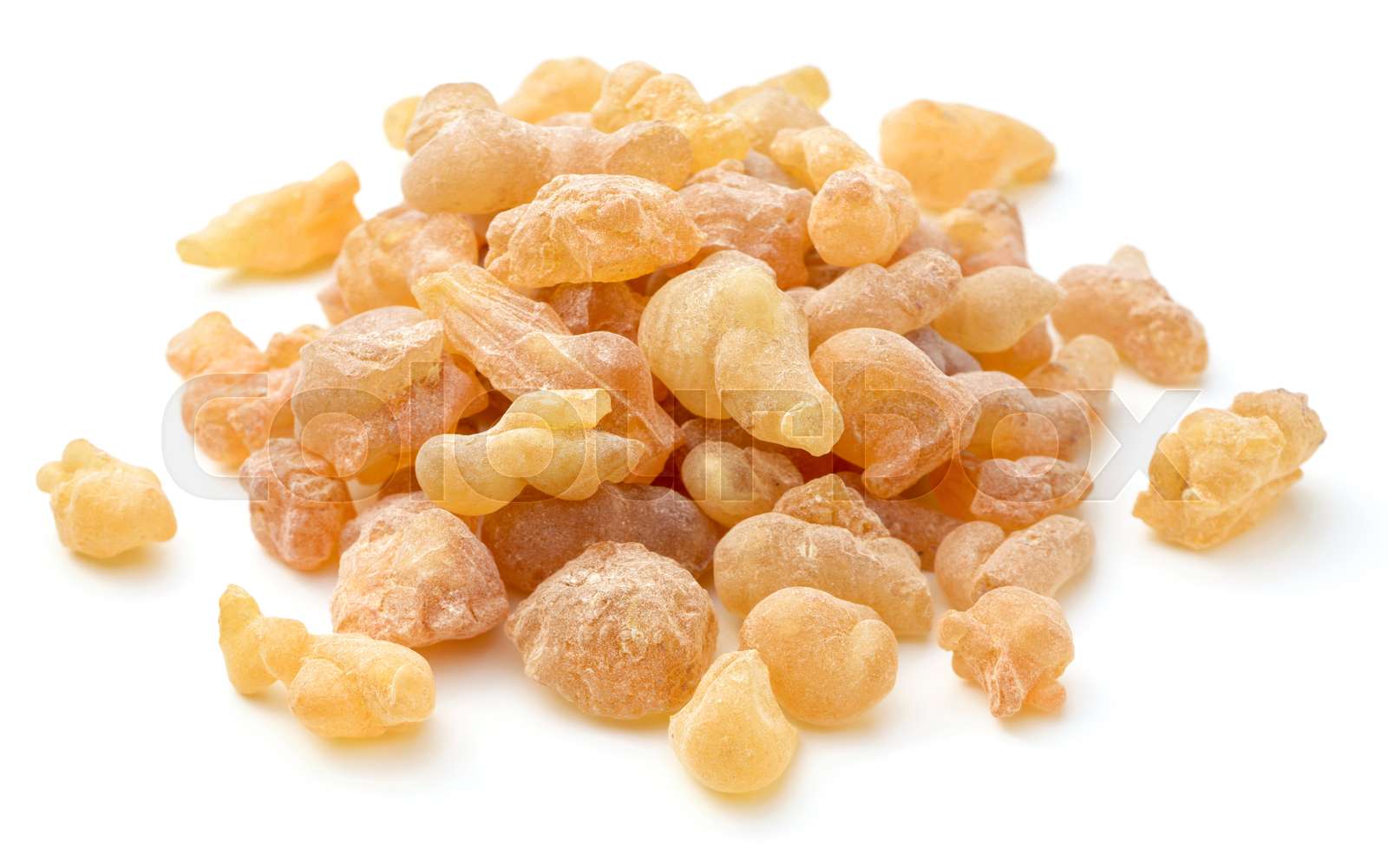 Pure Organic Frankincense Resin isolated on white | Stock image | Colourbox