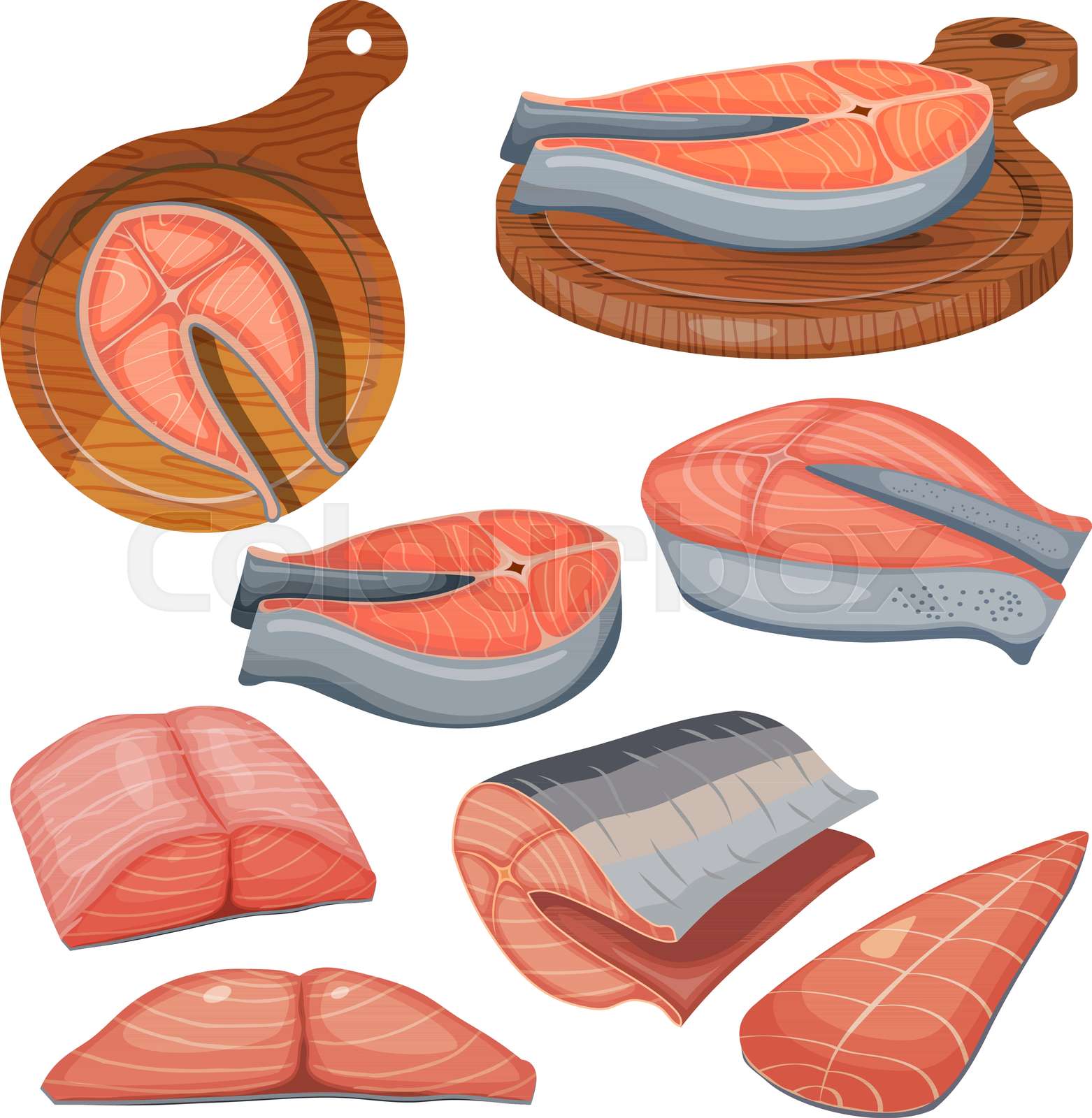 Cartoon Fish Meat
