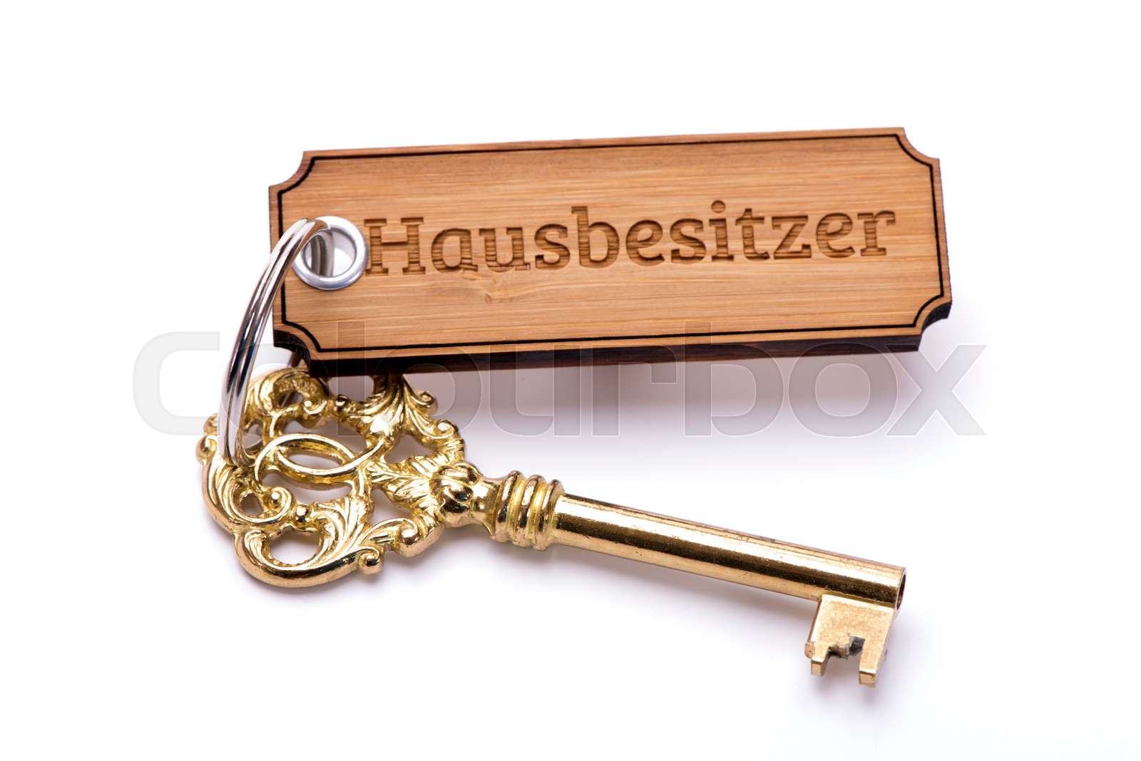 single house key as symbol for your new home | Stock image | Colourbox