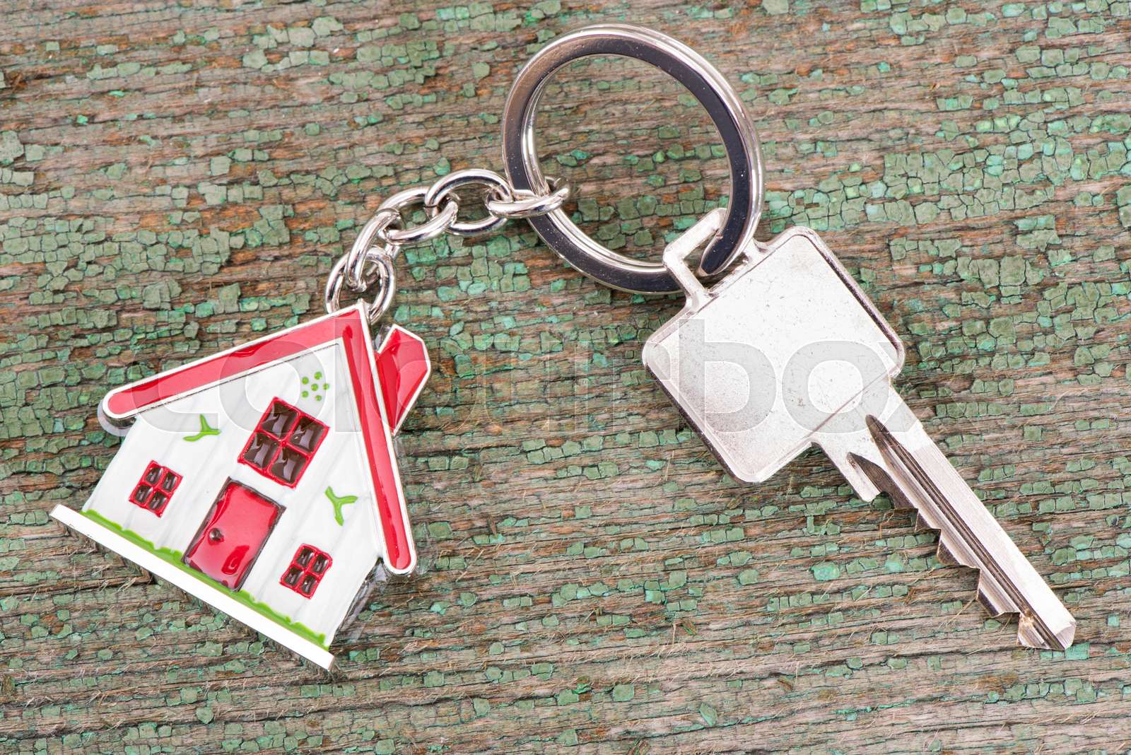 single house key as symbol for your new home | Stock image | Colourbox