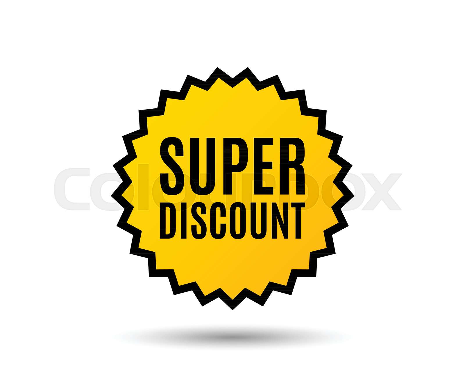 Super discount symbol. Sale sign. | Stock vector | Colourbox