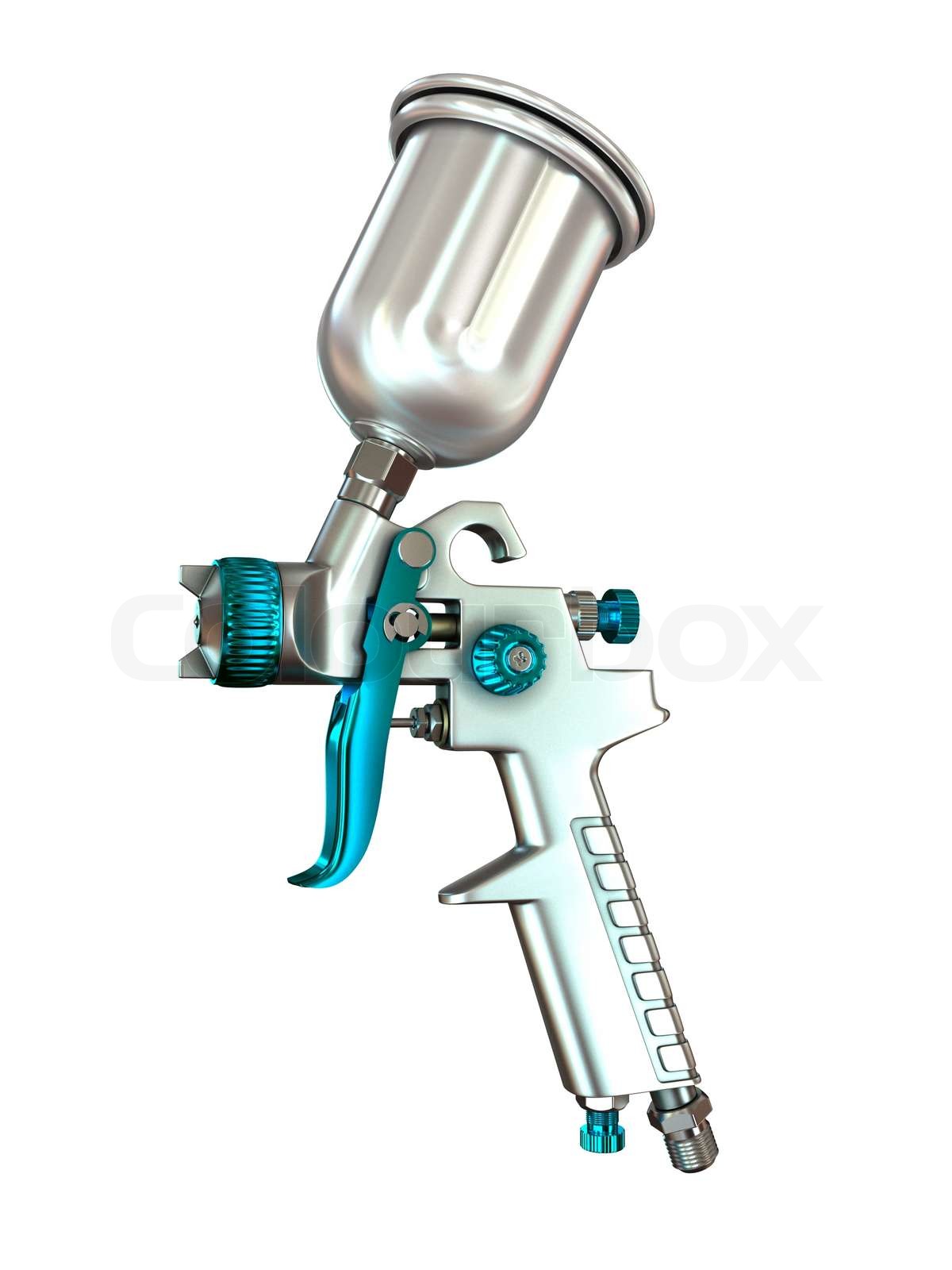 3d Illustration Spray Gun on White Background | Stock image | Colourbox
