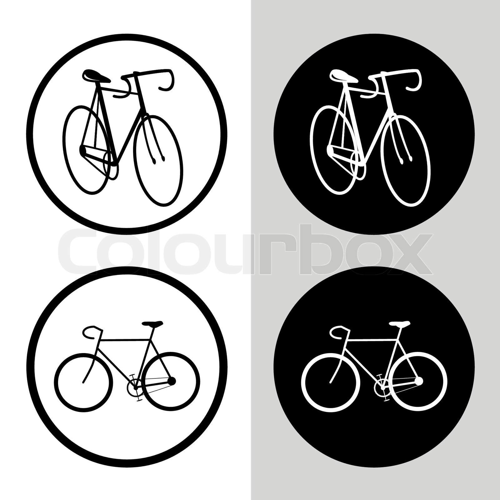 Vektor-Icons von Fahrrad | Stock-Vektor | Colourbox