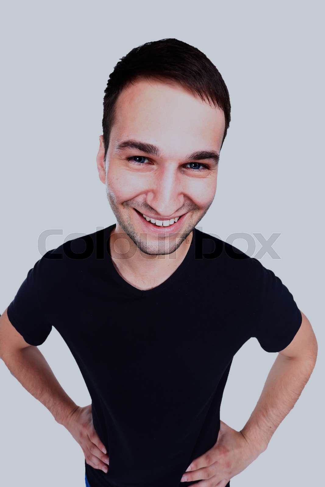 fanny guy smiling and looking at camera. | Stock image | Colourbox