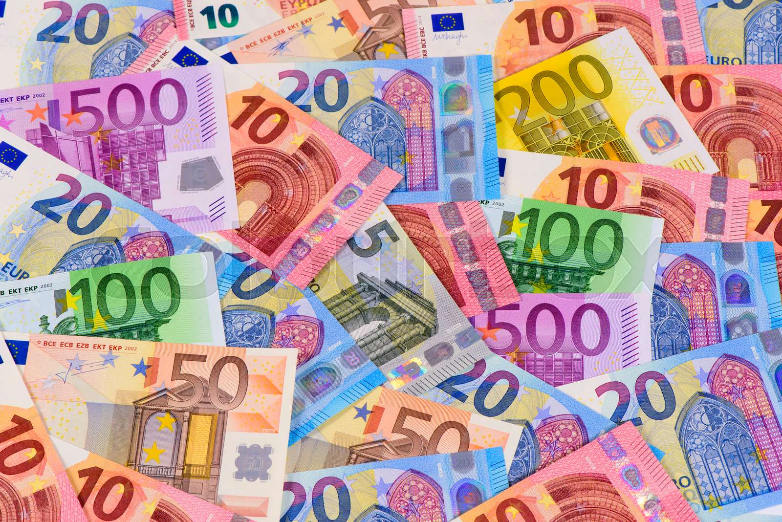 scheine, euros, euroscheine | Stock image | Colourbox