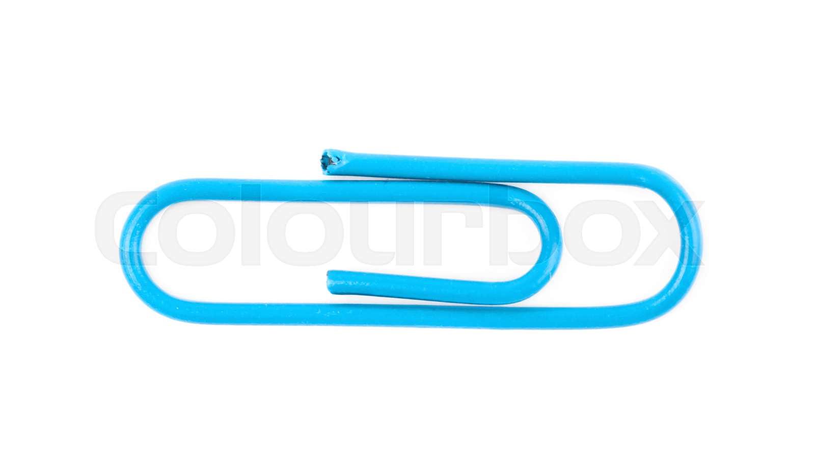 Single office clip isolated | Stock image | Colourbox