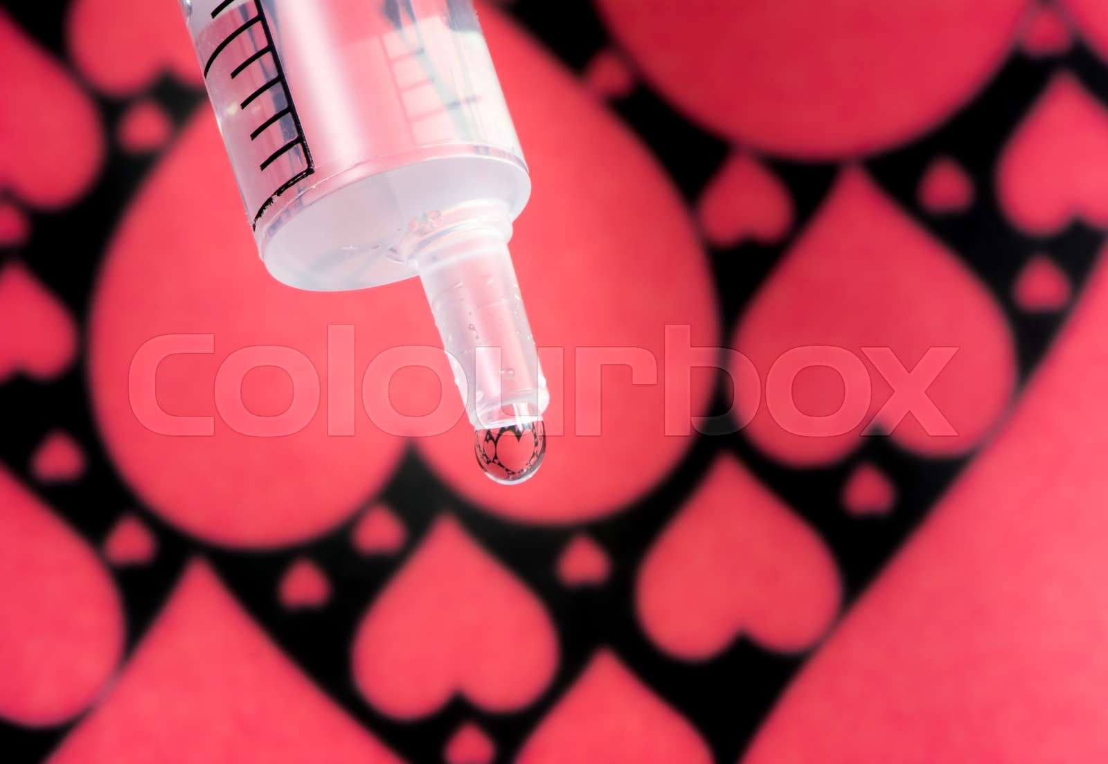 Love injection with a syringe | Stock image | Colourbox