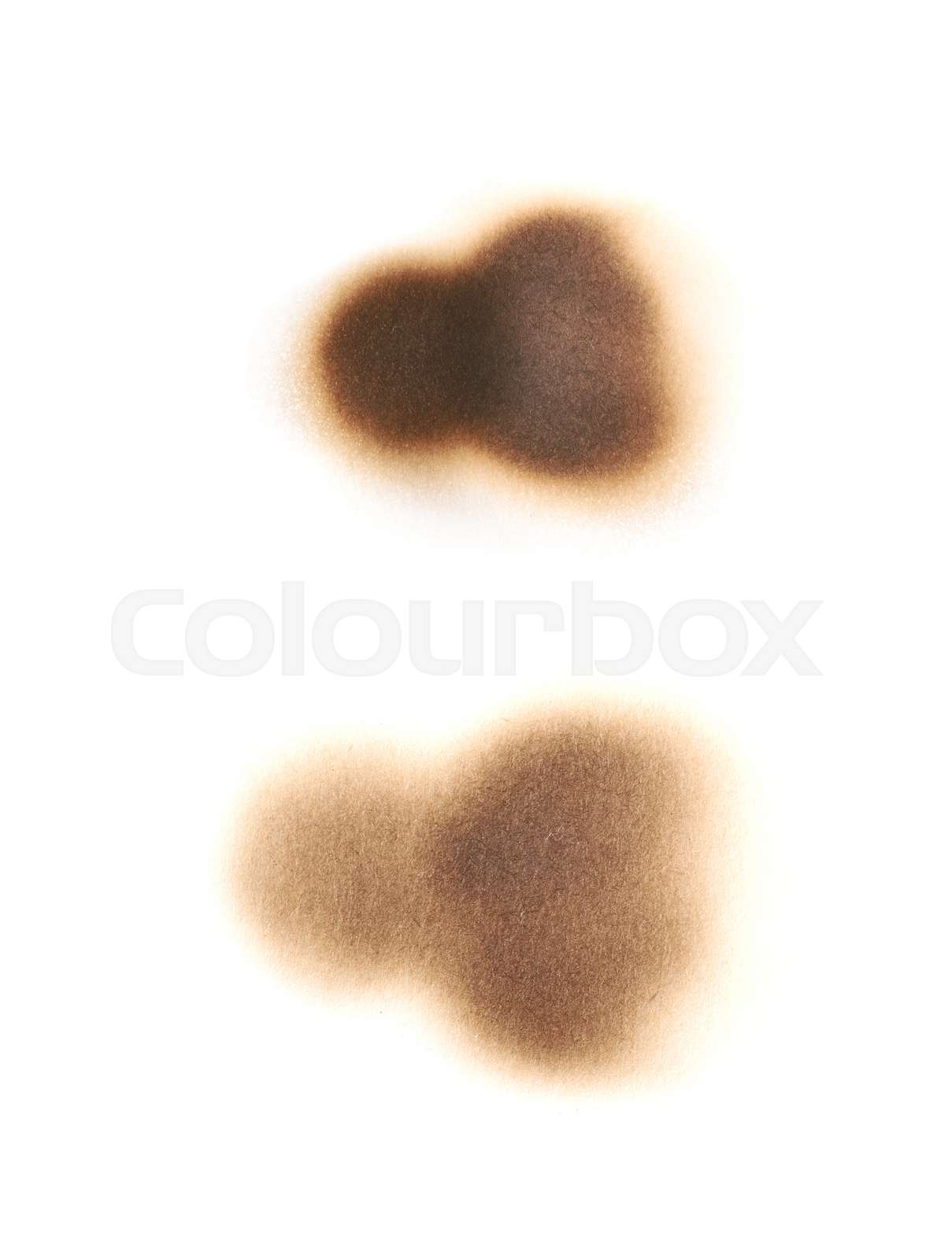 Paper burn mark stain isolated | Stock image | Colourbox