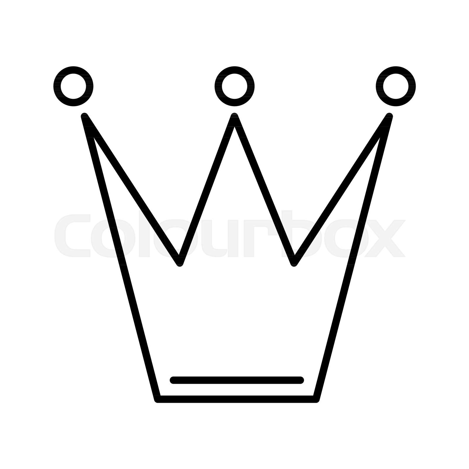 krone, adel, freigestellt | Stock-Vektor | Colourbox