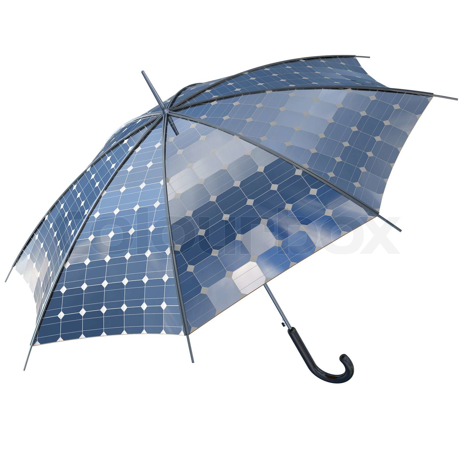 solar photovoltaic umbrella | Stock image | Colourbox