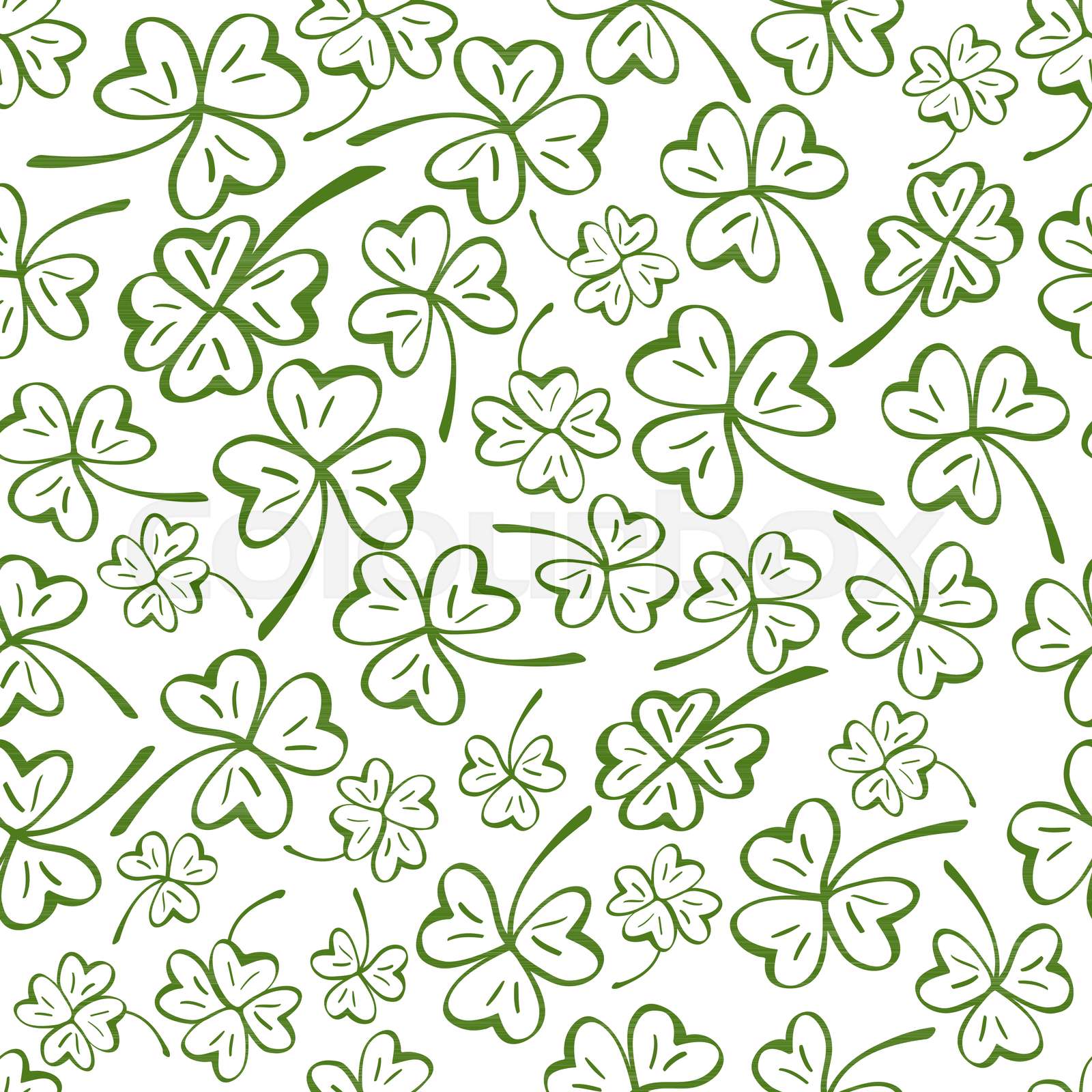 Clover seamless pattern | Stock vector | Colourbox