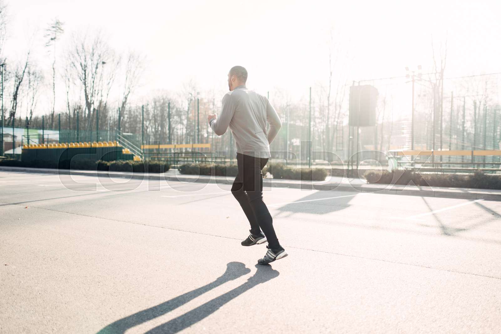 Runner in motion, speed running, healthy lifestyle | Stock image ...