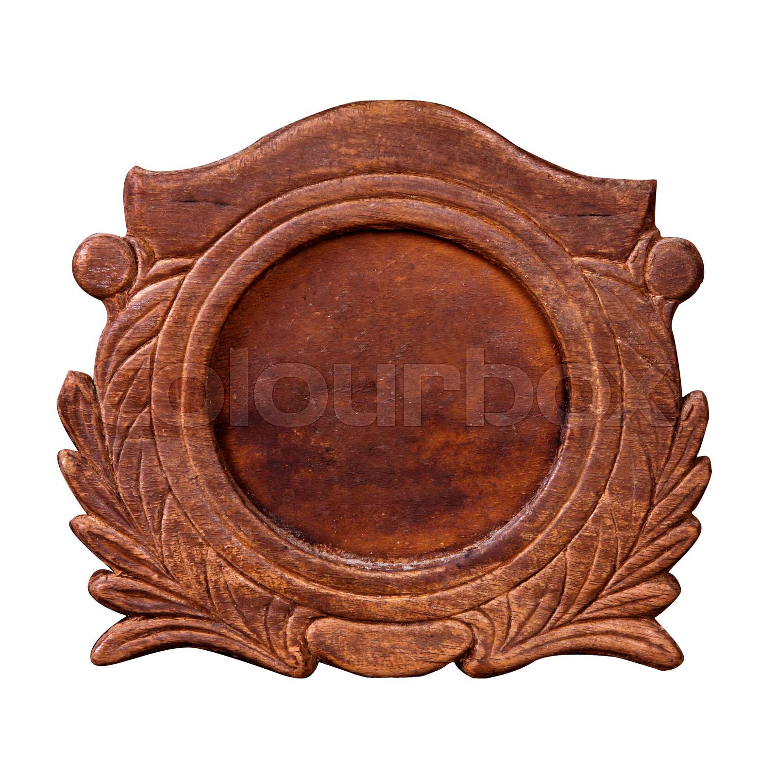 old wooden border frame , vintage style | Stock image | Colourbox