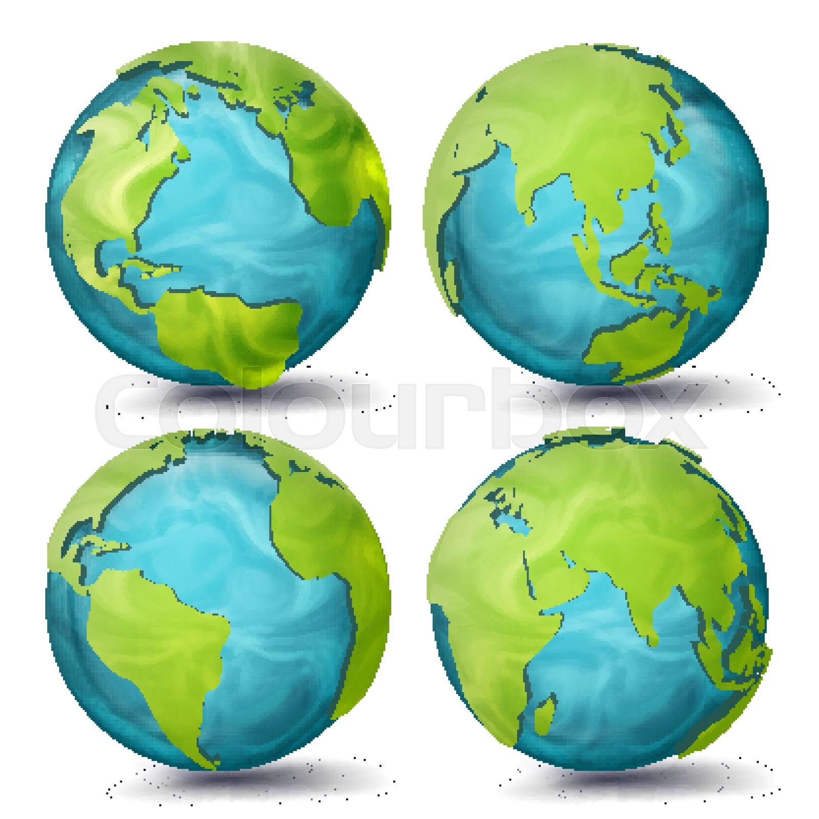 Globe Map Of The World 3d